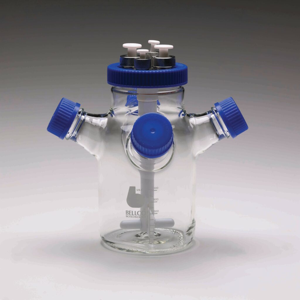 4-45 Bioreactor Flask Complete 3L SKU: 1965-03400 - Bellco Glass ...