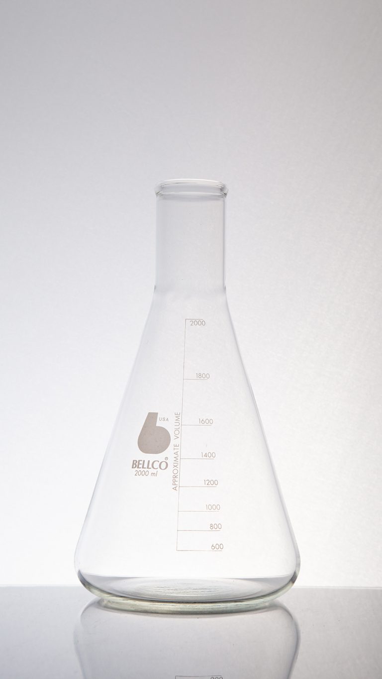 Erlenmeyer Flask Break Resistant Lip Narrow Mouth 2000mL SKU: 2504 ...