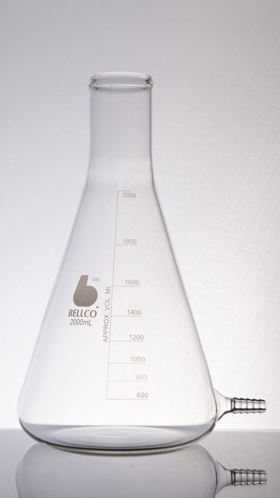 Graduated Media Storage / Dispensing Flask w/ Break Resistant Lip ...