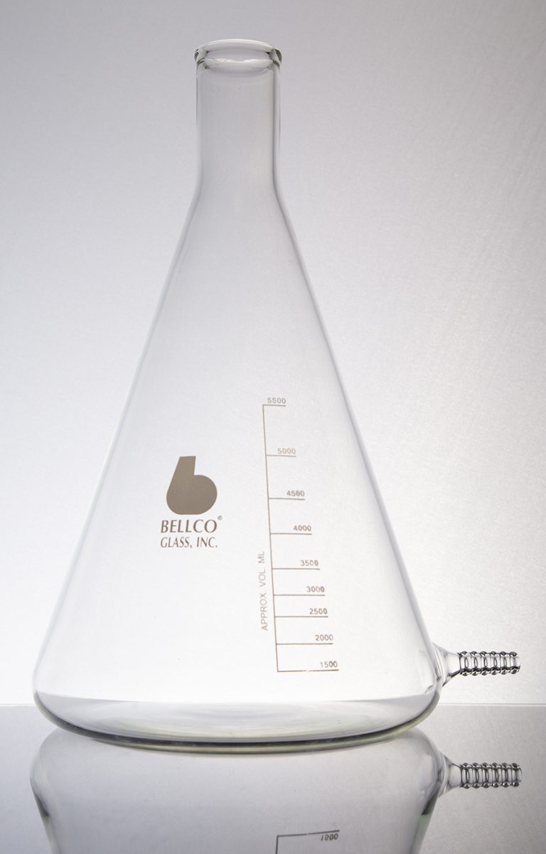 Graduated Media Storage / Dispensing Flask w/ Break Resistant Lip ...