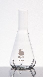 Shake Flask w/ 3 Extra Deep Side Baffles DeLong Style Neck - Bellco ...