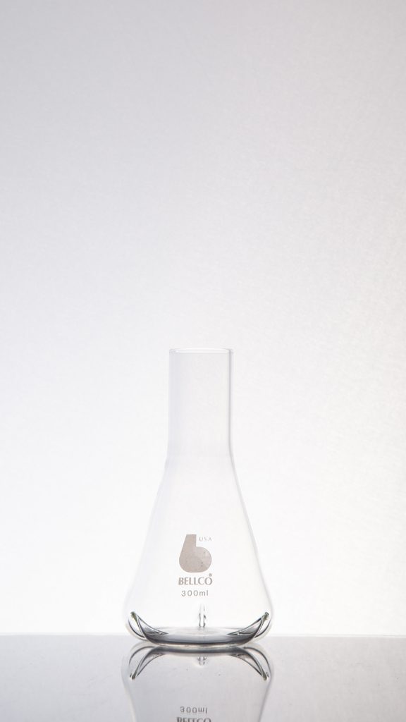 Shake Flask w/ 3 Extra Deep Side Baffles & DeLong Style Neck 300mL 38mm ...