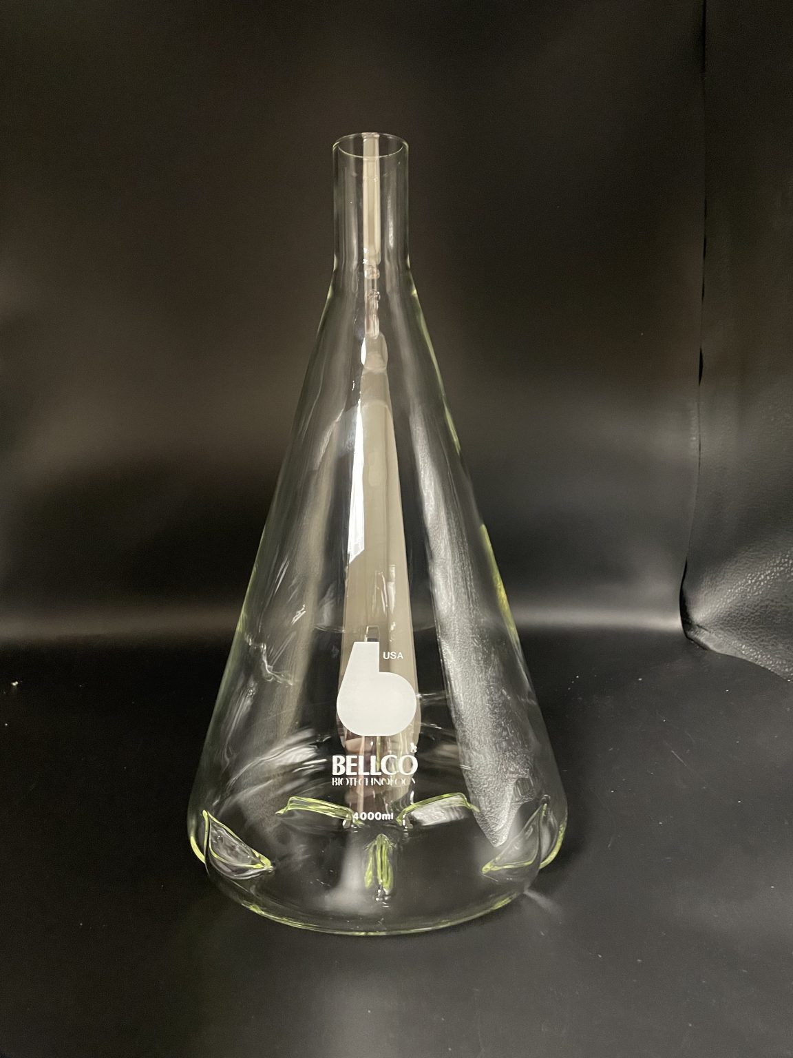 Shake Flask w/ 3 Side & 3 Bottom Baffles DeLong Style Neck 4000mL 38mm ...