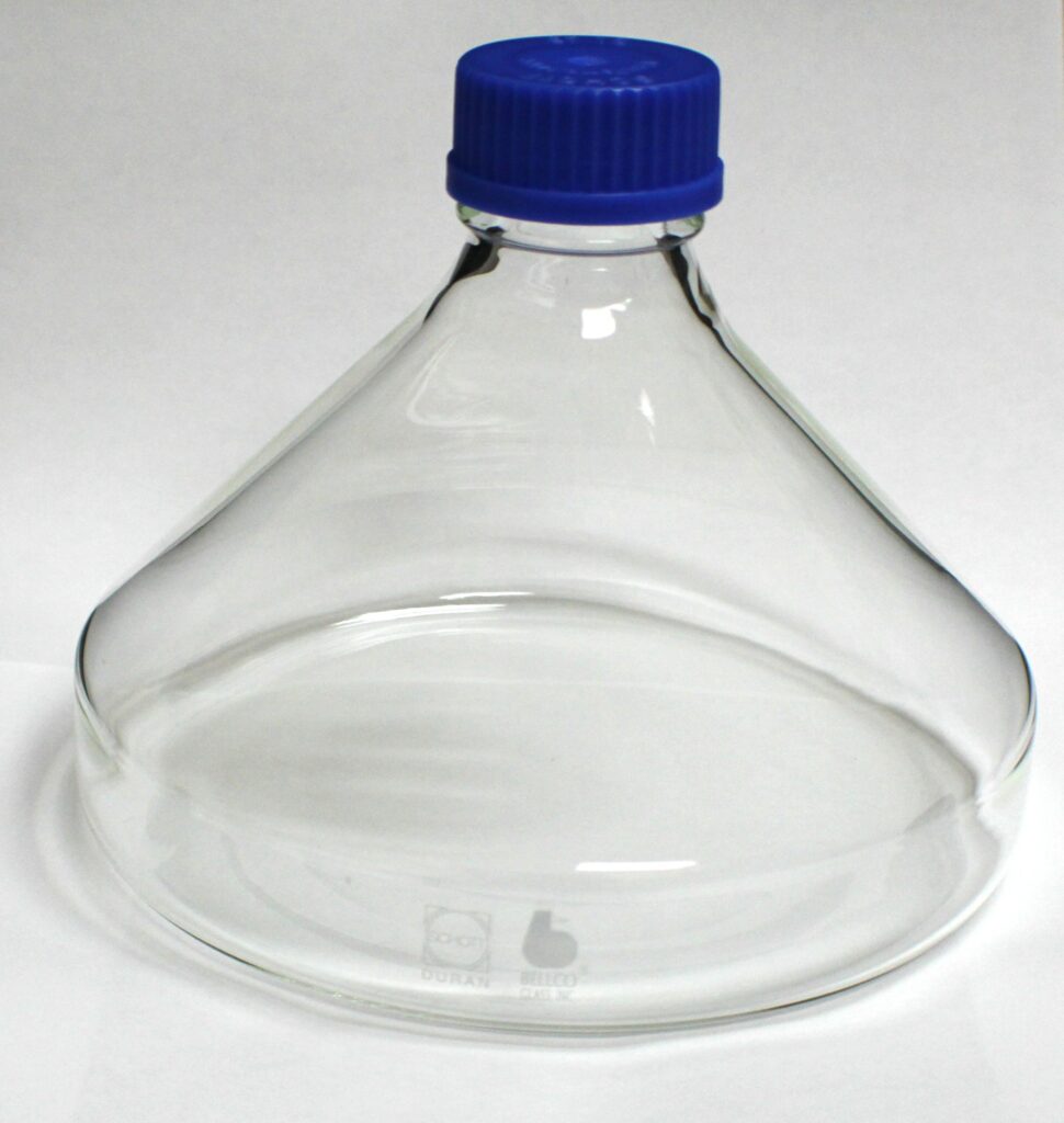 Fernbach Flask w/ 3 Baffles & Membrane Screw Cap 2.8L SKU: 2552-02800 ...