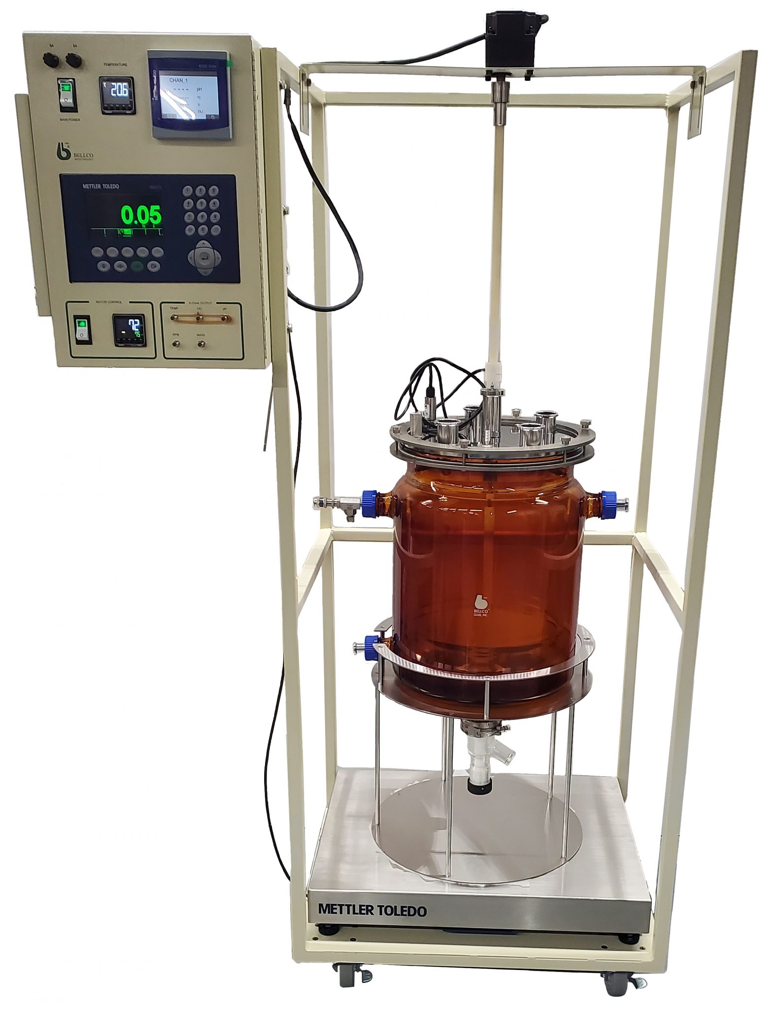 25L Jacketed Bioreactor System - Bellco Glass | Laboratory Glassware