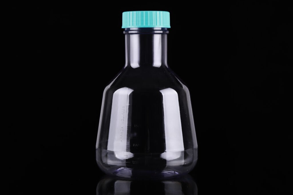 3L PC High Efficient Erlenmeyer Flasks, with Baffles, Seal Cap, Sterile ...