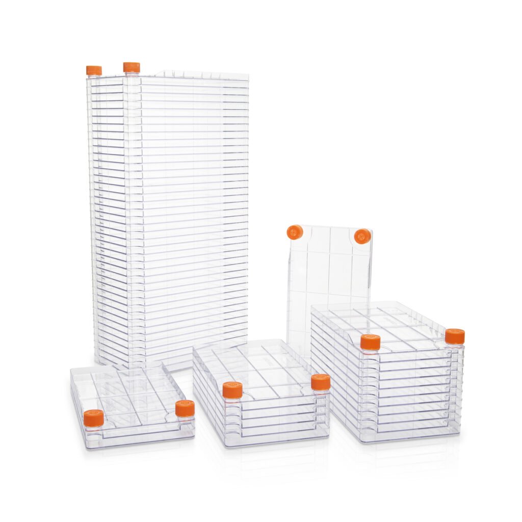 CellSTACK, 1-layer Polystyrene vessel with Universal Caps and vented ...