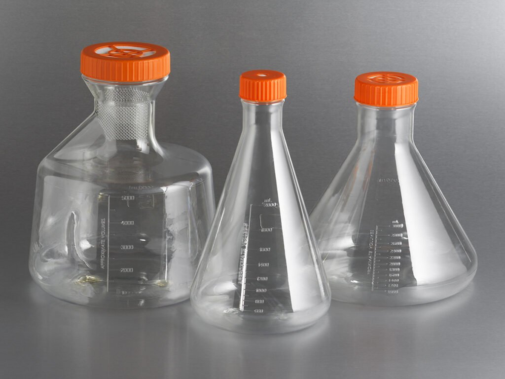 3L PETG Erlenmeyer Shake Flask - Bellco Glass | Laboratory Glassware